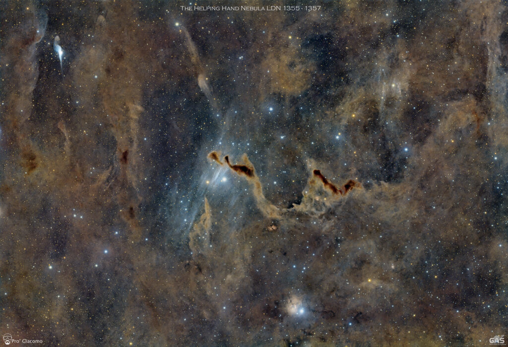 Foto di GIACOMO PRO': The Helping Hand Nebula LDN 1355 – 1357 - Cosmo2050